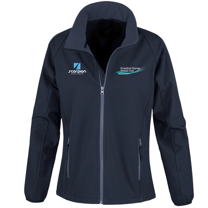 Ernesford Grange Netball Softshell Jacket – Scorpion Sports Shop